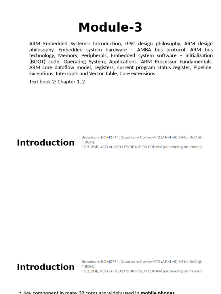 ARM Embedded Systems Overview | PDF | Microcontroller | Central ...