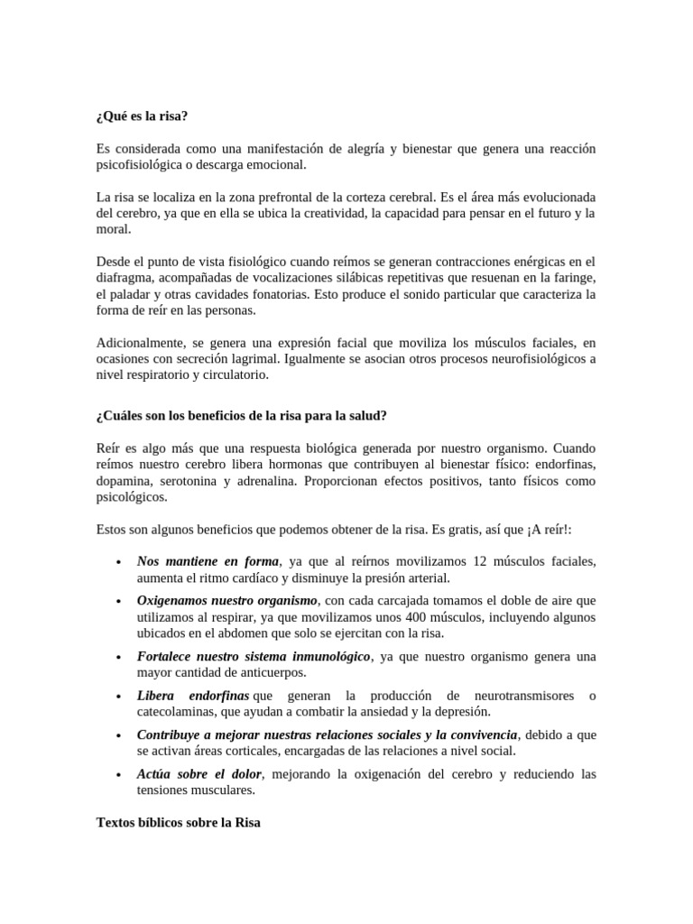 Reflexion Sobre La Risa | PDF | La risa | Cerebro