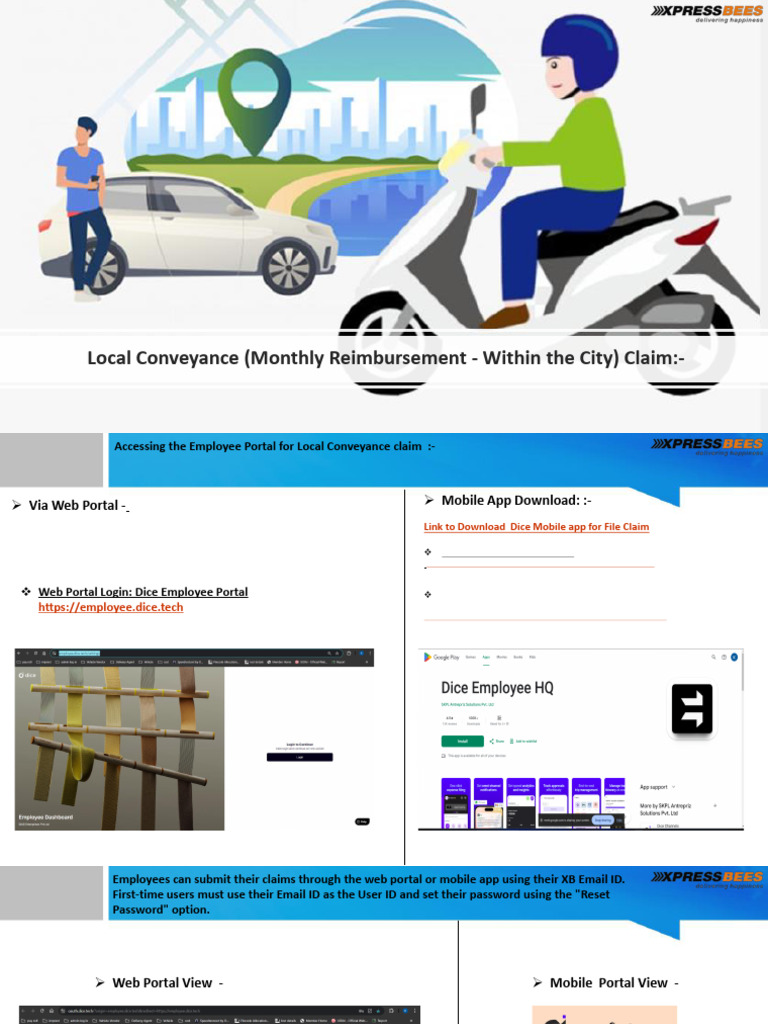 Local Conveyance Claim Submission Guide | PDF | Voucher | Mobile App