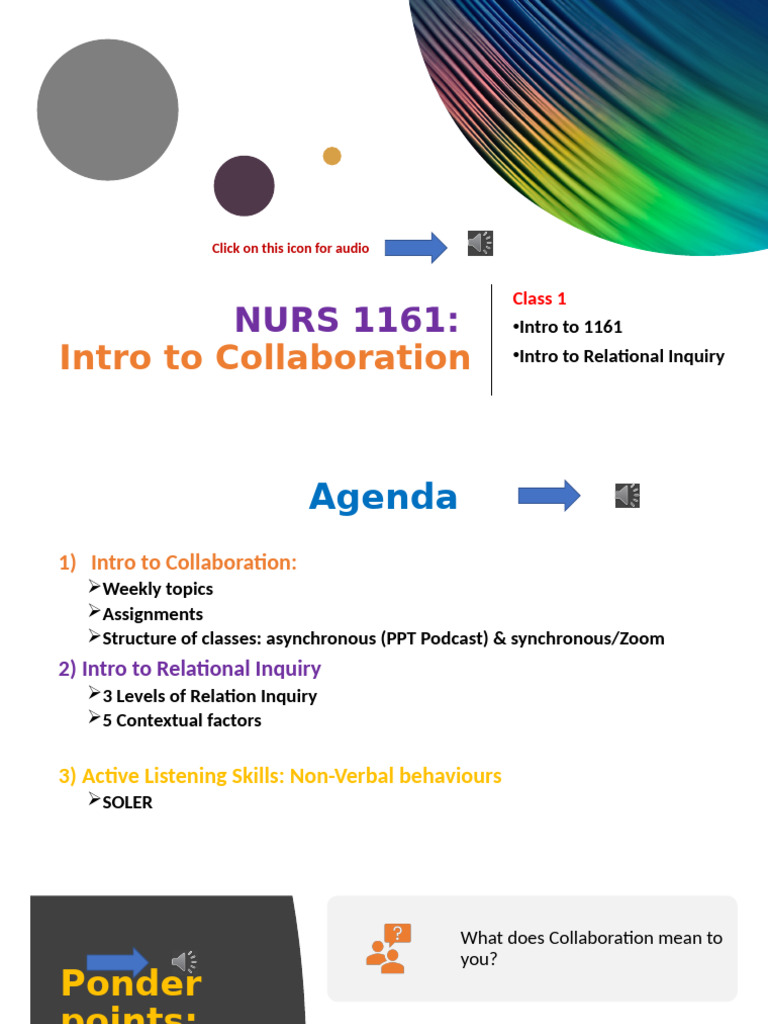 1161 - Class 1 Podcast PPT Slides - Intro To Relational Inquiry | PDF ...