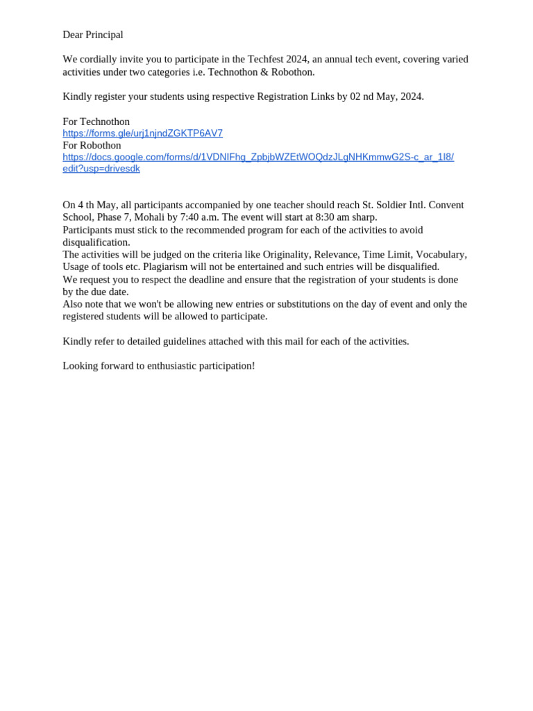 Techfest Invitation 2024 | PDF