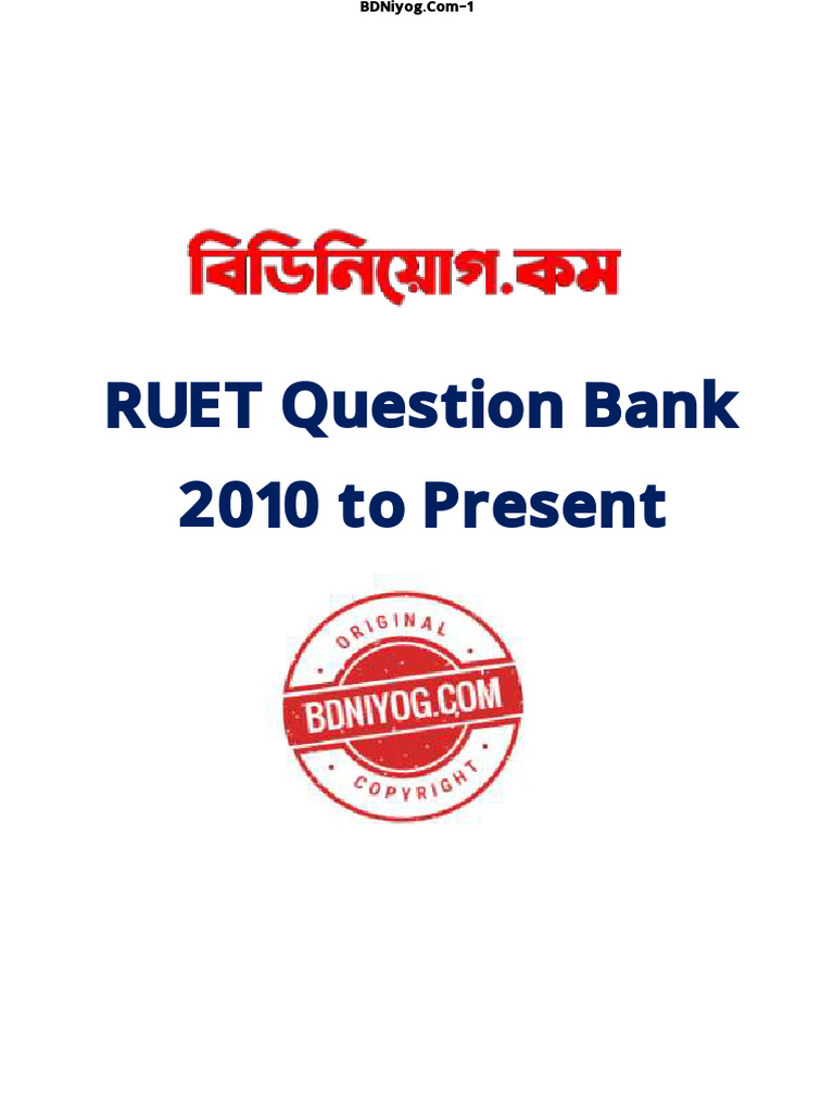 RUET Question Bank @MediQBank | PDF | Climate Change | Natural Environment