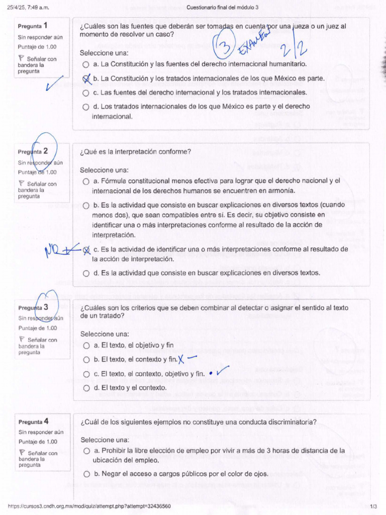 2 Examen Del Modulo 3 Curso Los Principios Constitucionales De Los