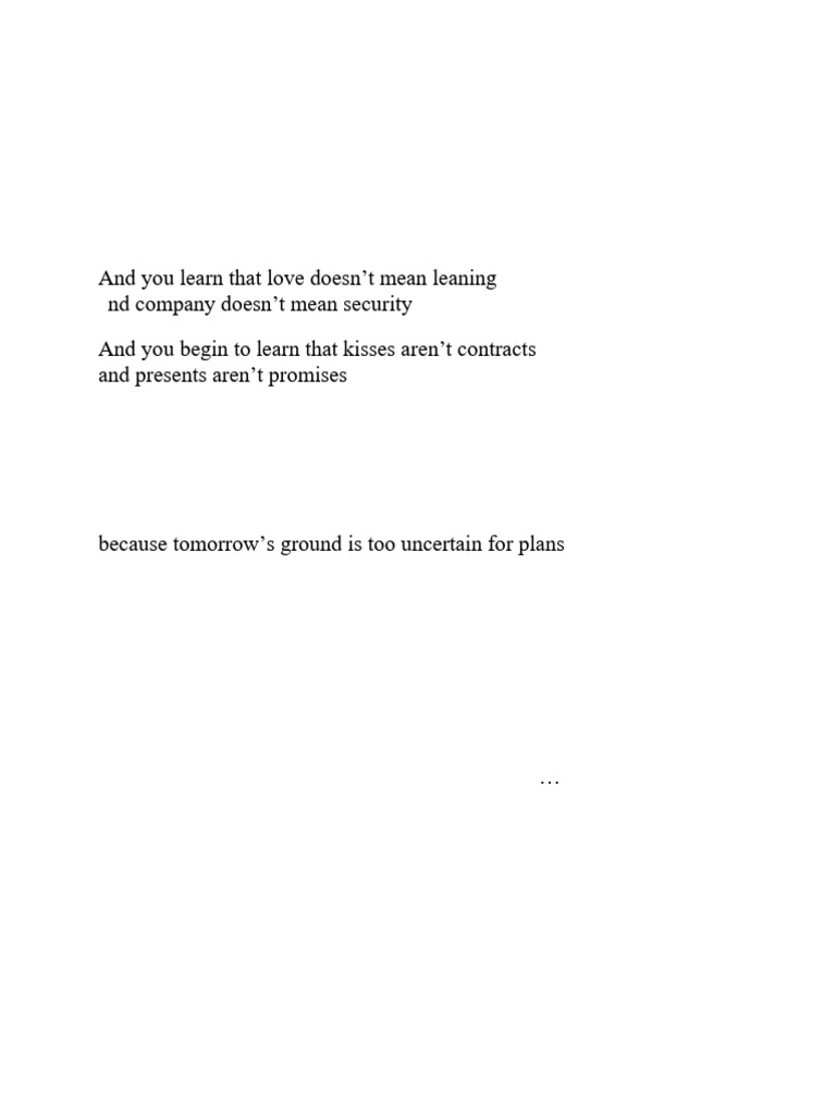 After A While Poem | PDF