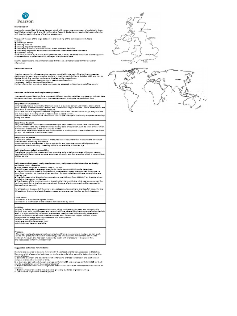 03 Large Data Set | PDF | Pascal (Unit) | Statistics