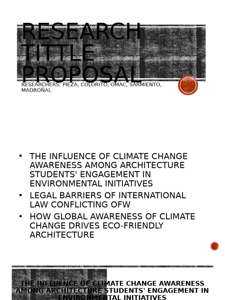 Research Title Contemporary World | PDF | Natural Environment ...