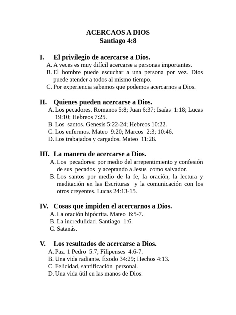 Cómo Acercarse a Dios: Guía Práctica | PDF
