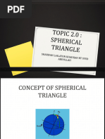 Spherical Trigonometry Concepts and Problems | PDF | Sphere | Trigonometry