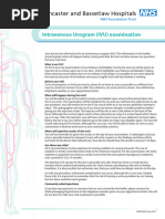 CT IVU Guide for Patients | PDF | Ct Scan | Radiology