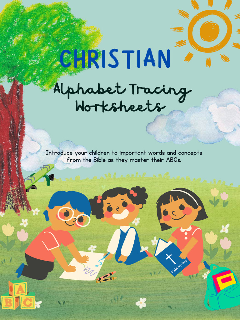 Christian Alphabet Tracing Worksheets | PDF | Religious Belief And ...