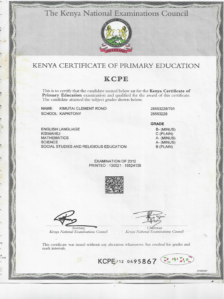 kcpe cl | PDF