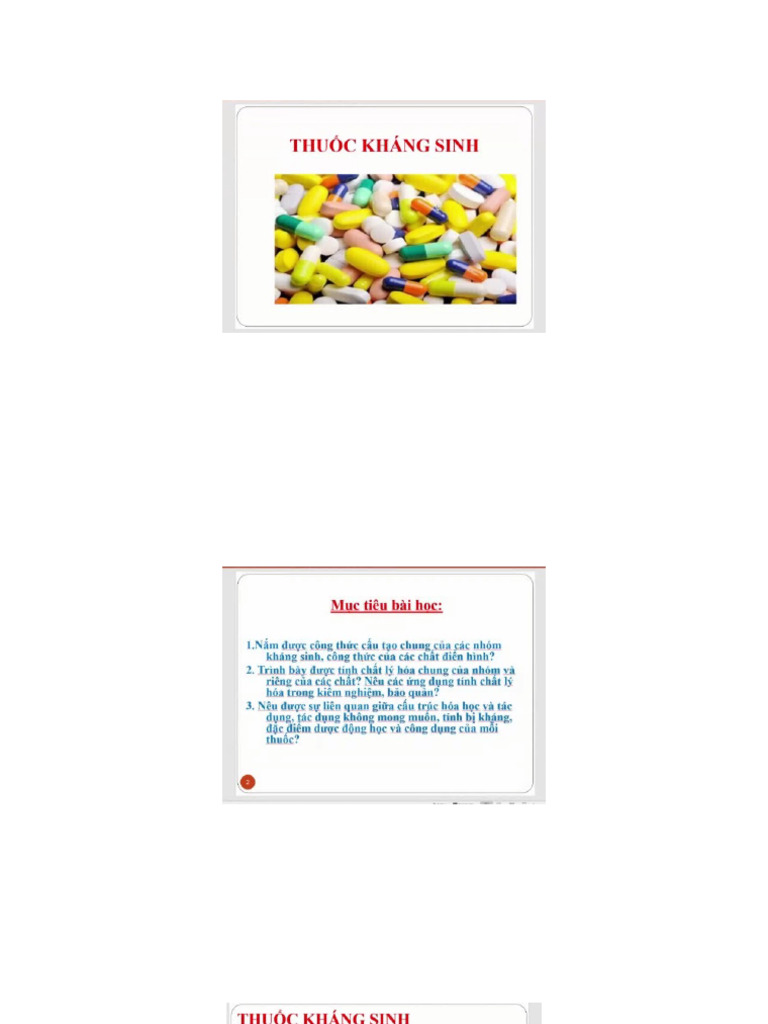 Slide Thuốc Kháng Sinh | PDF