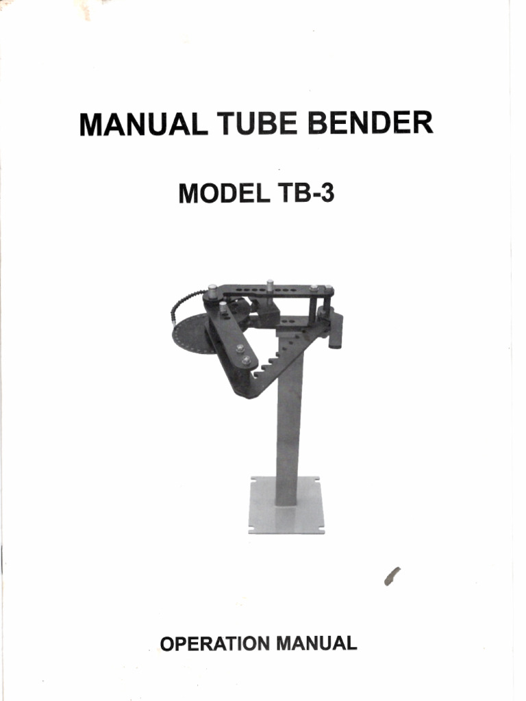 Dobladora 173232 TB-3 | PDF