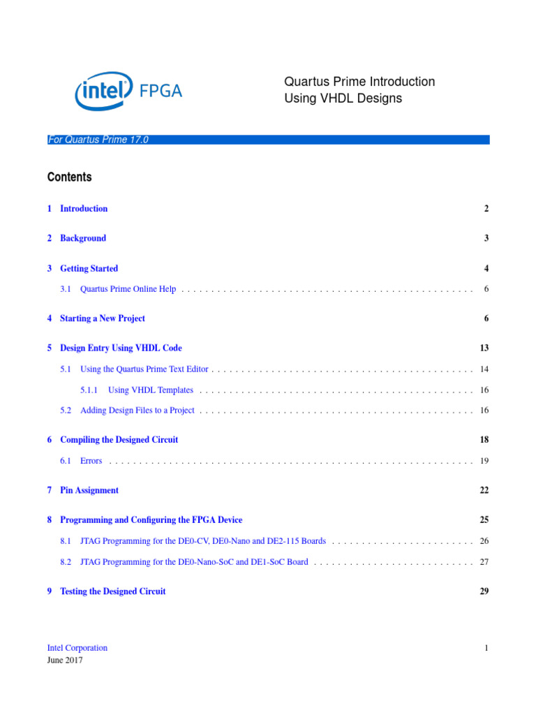 Tutorial Quartusii Intro VHDL | PDF | Field Programmable Gate Array | Vhdl