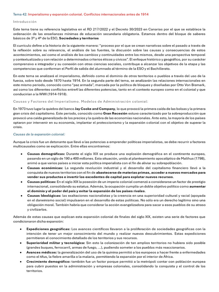 Documento de Aaron | PDF | Colonialismo | Austria Hungría