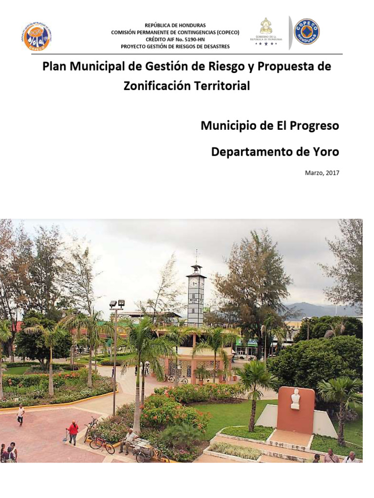 pmgr-el-progreso | PDF | Honduras | Ciclones tropicales