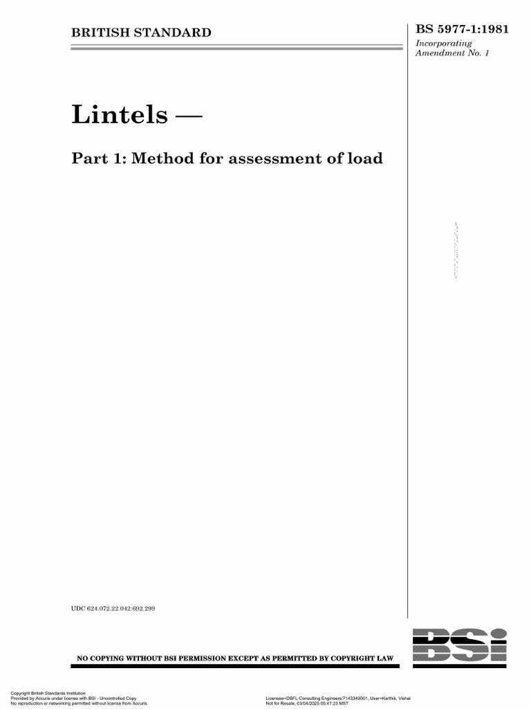 Lintels Assessments | PDF
