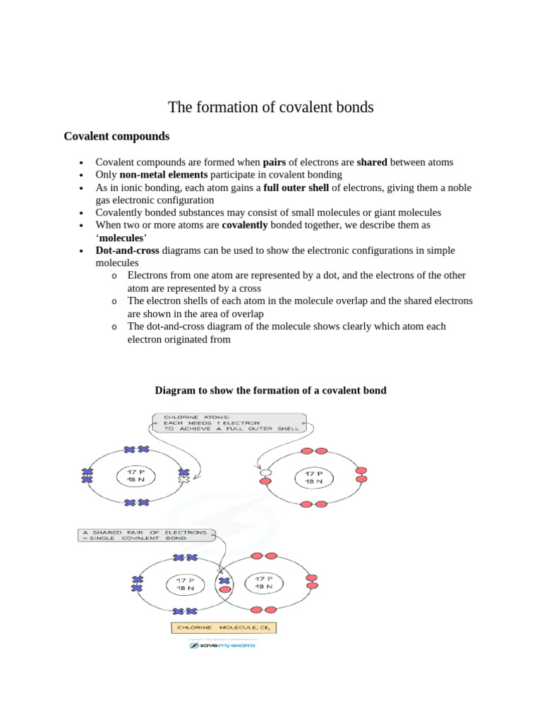 Understanding Covalent Bonds and Compounds | PDF | Covalent Bond ...