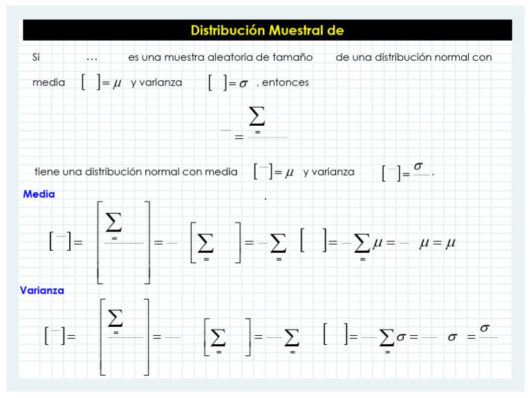 Distribución de La Media Muestral | PDF