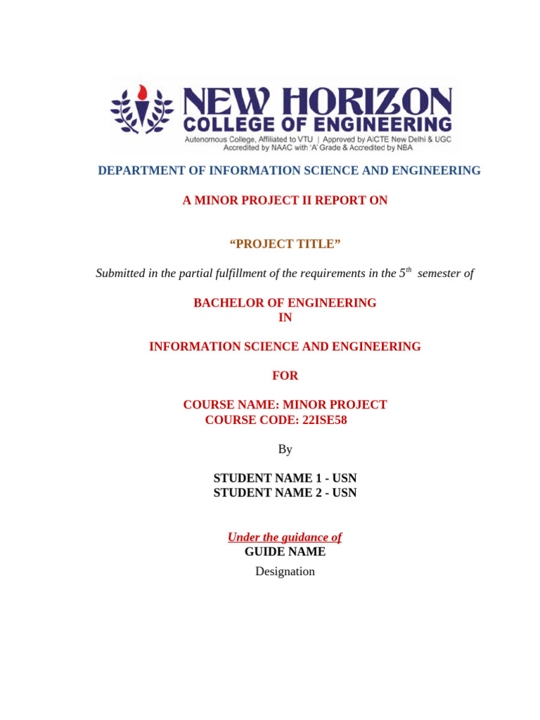 Mini Project Report Format | PDF | Operating System | Accuracy And Precision