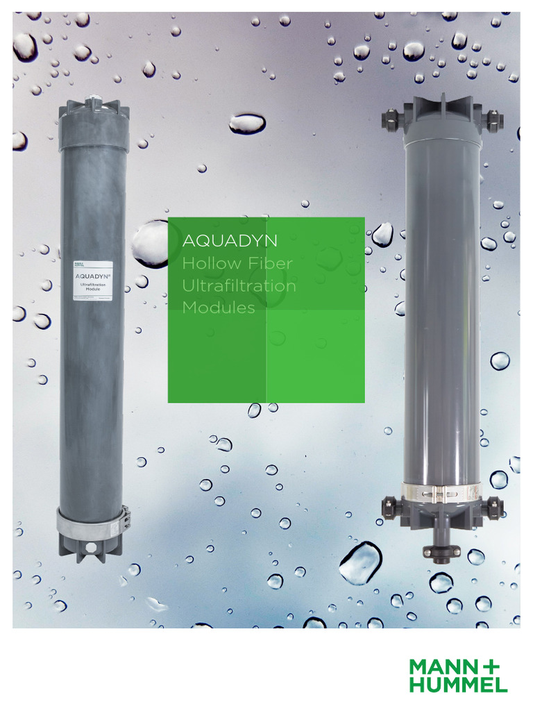 AQUADYN UF Modules Brochurepdf | PDF | Membrane | Materials