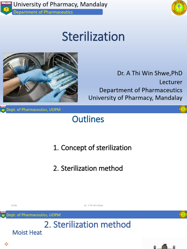 Sterilization2024 Lecture Part 2 | PDF | Steam | Sterilization (Microbiology)