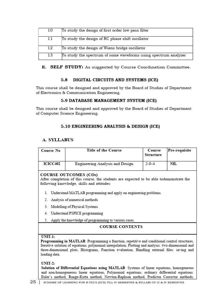 4th Sem Syllabus-Merged | PDF | Relational Model | Databases