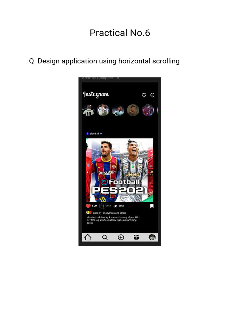Horizontal Scrolling Design Application | PDF