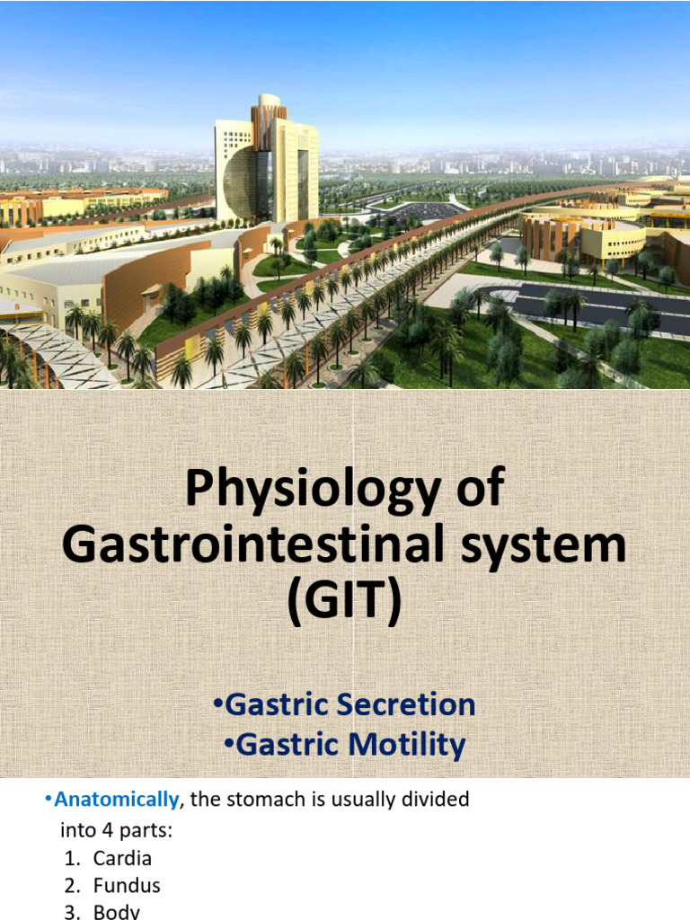 Emetic Center and Gastric Functions | PDF | Stomach | Vomiting
