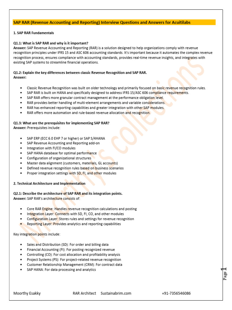 RAR Interview Questions and Answers - M | PDF | Software Testing ...