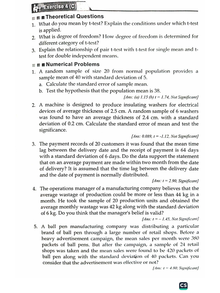 T Test | PDF
