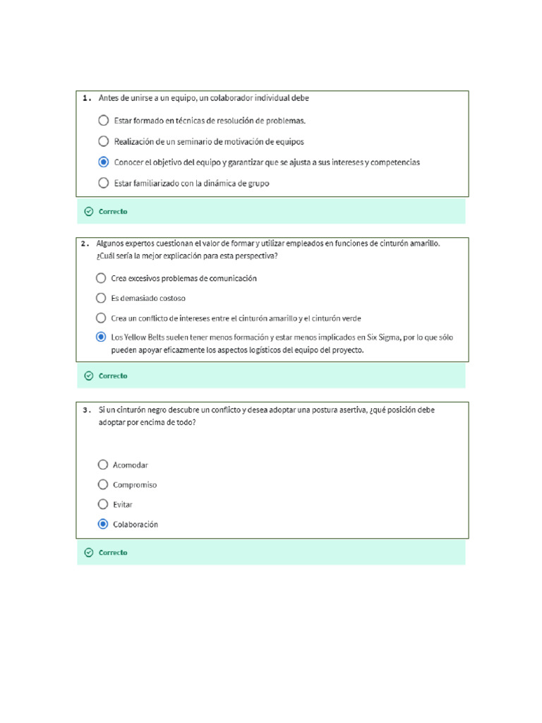 Examen 4 Modulo 1 Funciones Y Responsabilidades De Six Sigma Pdf 1649