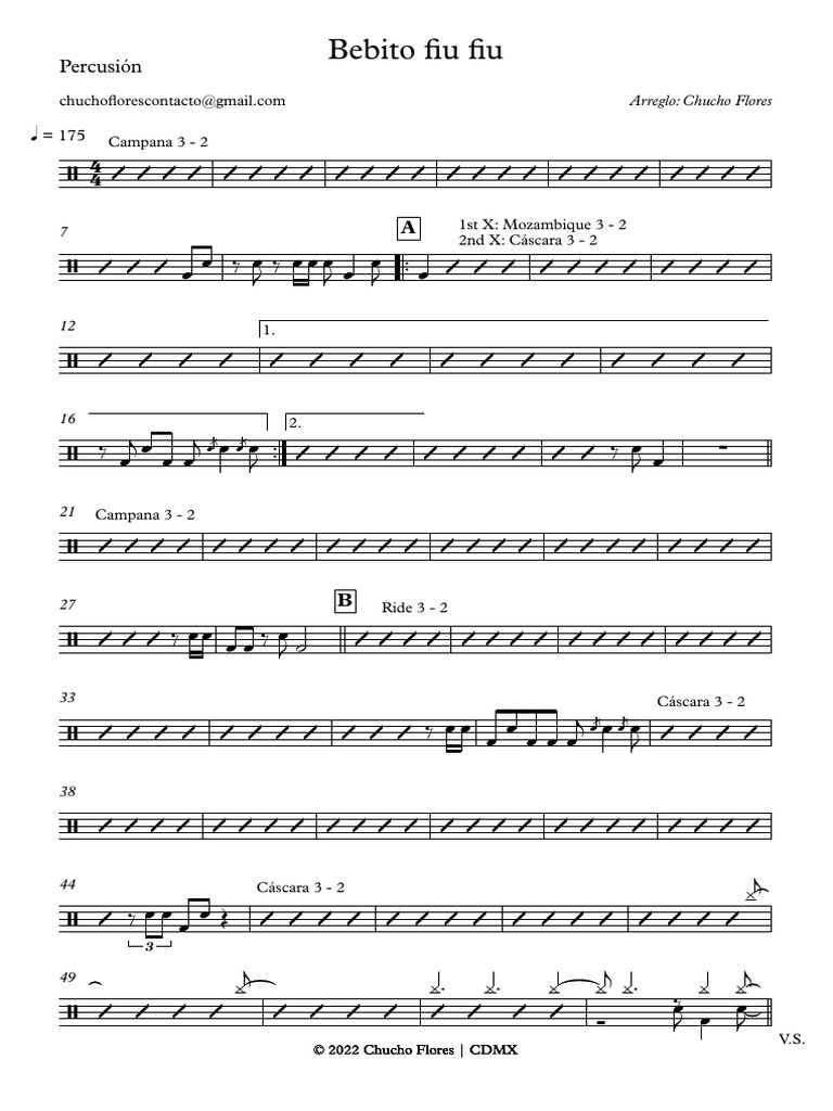 Bebito Percusion | PDF