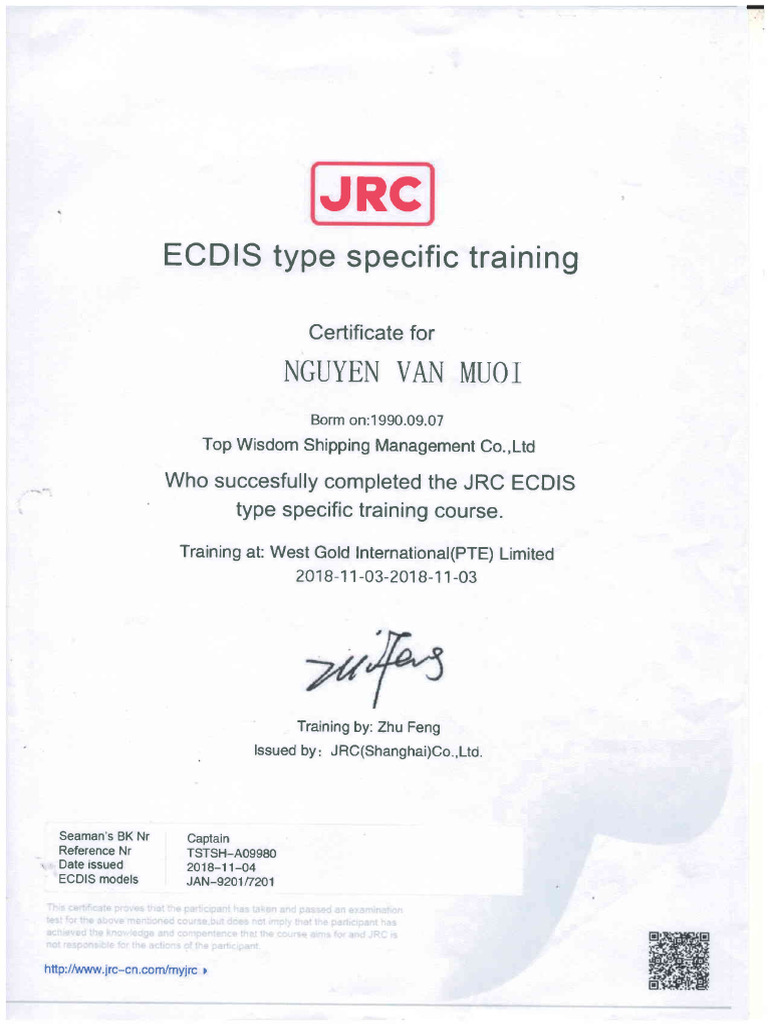 ECDIS TYPE JRC | PDF