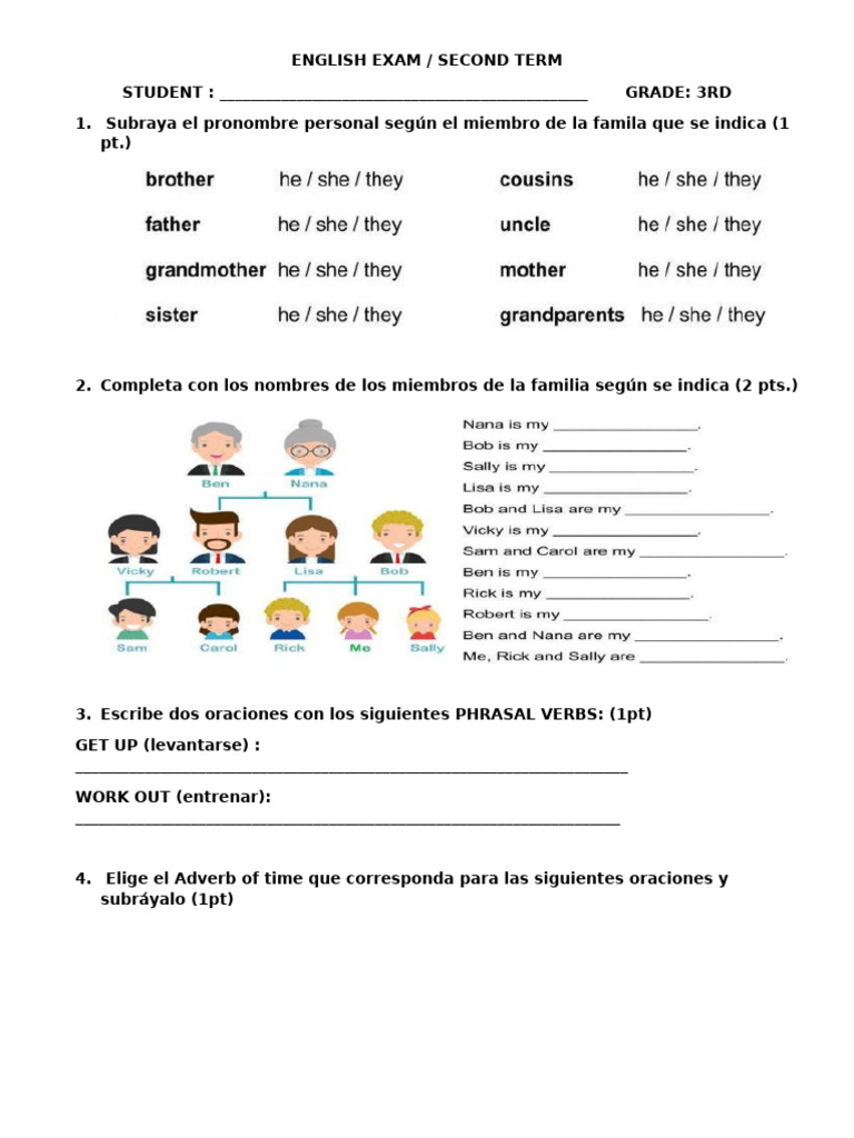 Eng Exam 1er Parcial | PDF