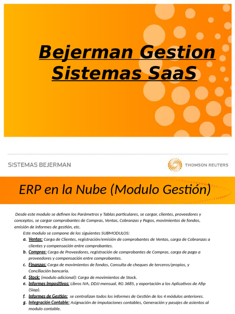 Gestión Financiera en ERP Bejerman | PDF | Contabilidad | Business