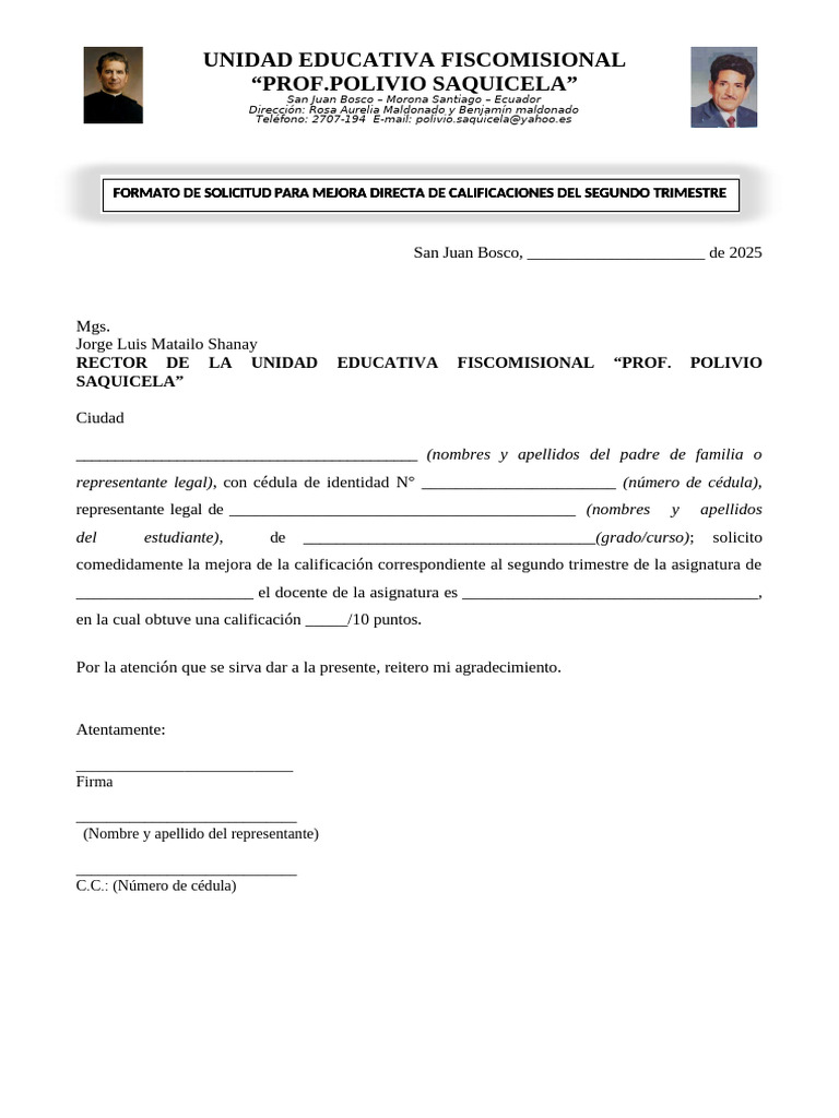 Formatos Solicitud de Mejora | PDF