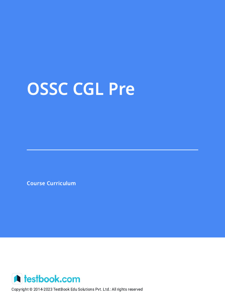 OSSC CGL Pre | PDF | Ratio | Arithmetic