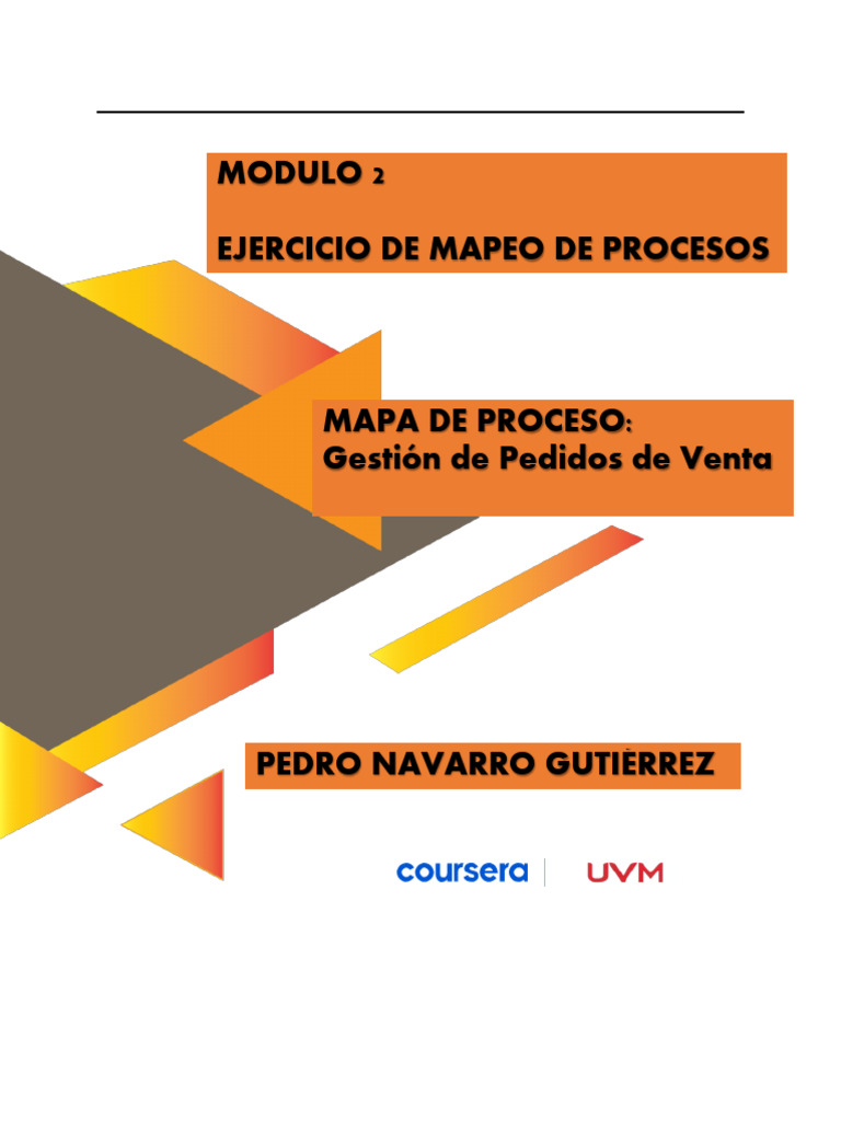 Mapa de Proceso en Gestión de Pedidos | PDF | Six Sigma | Business