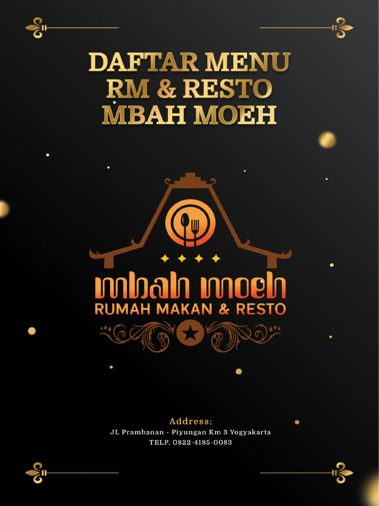 Daftar Menu Mbah Moeh | PDF