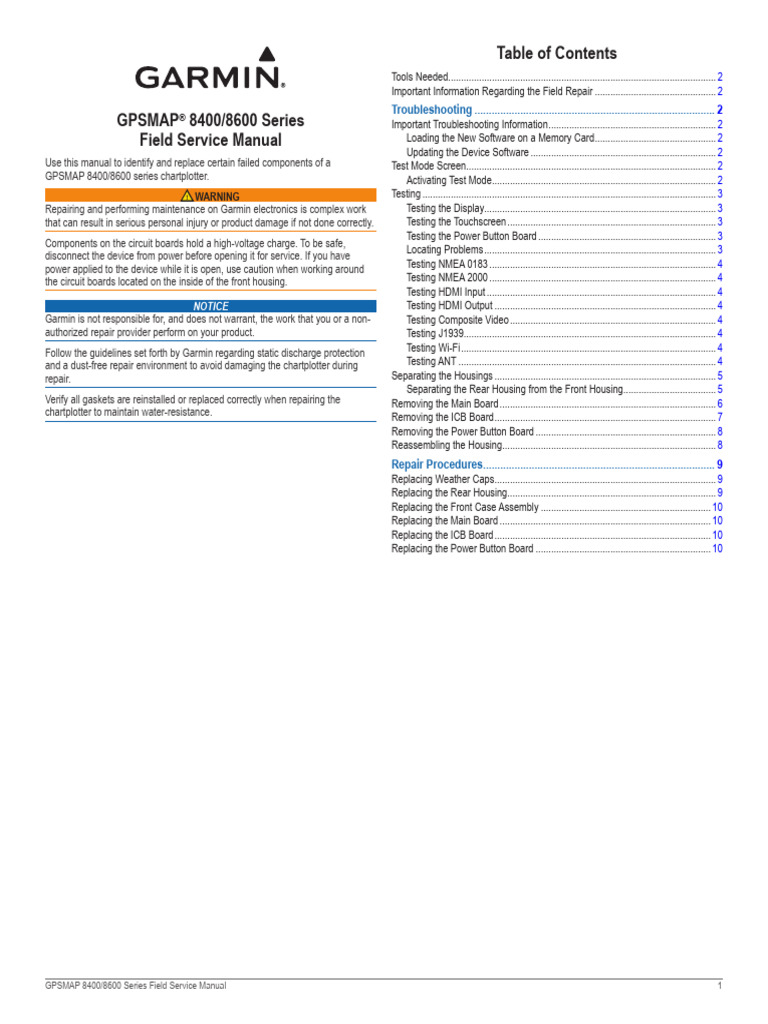 Gpsmap 8400 Series | PDF