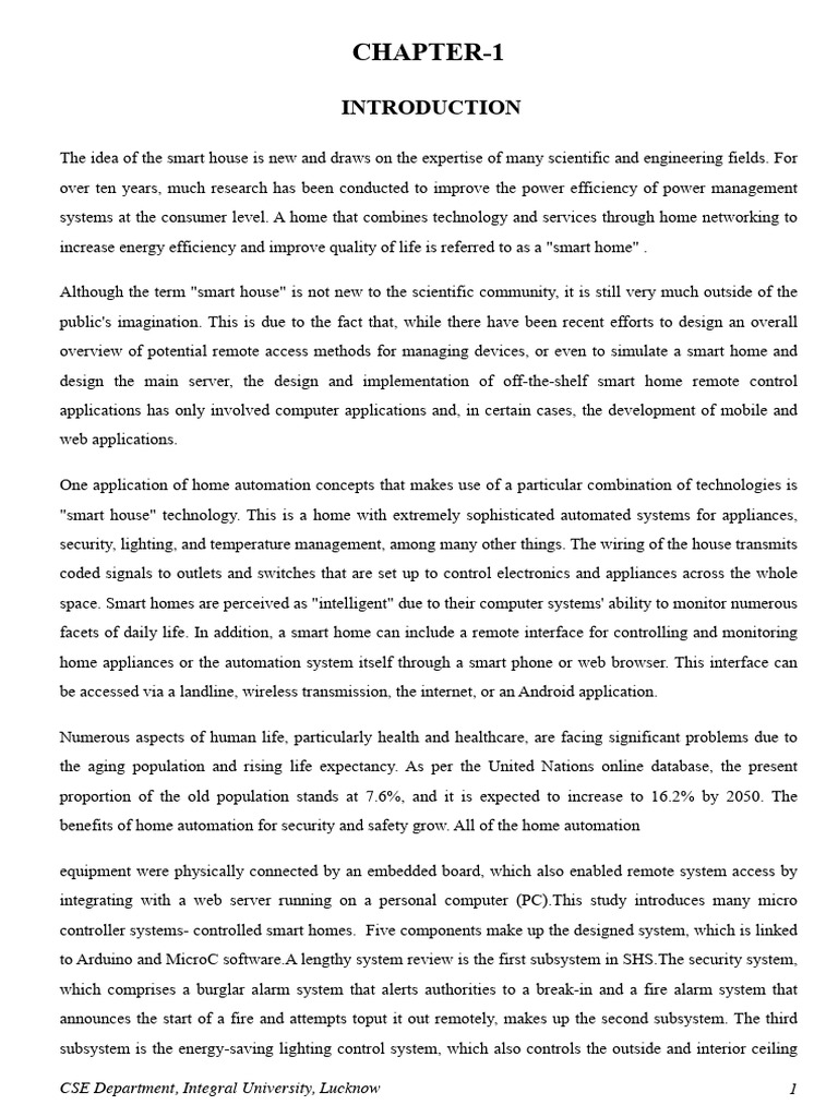 Smart home automation system report2 | PDF | Capacitor | Home Automation