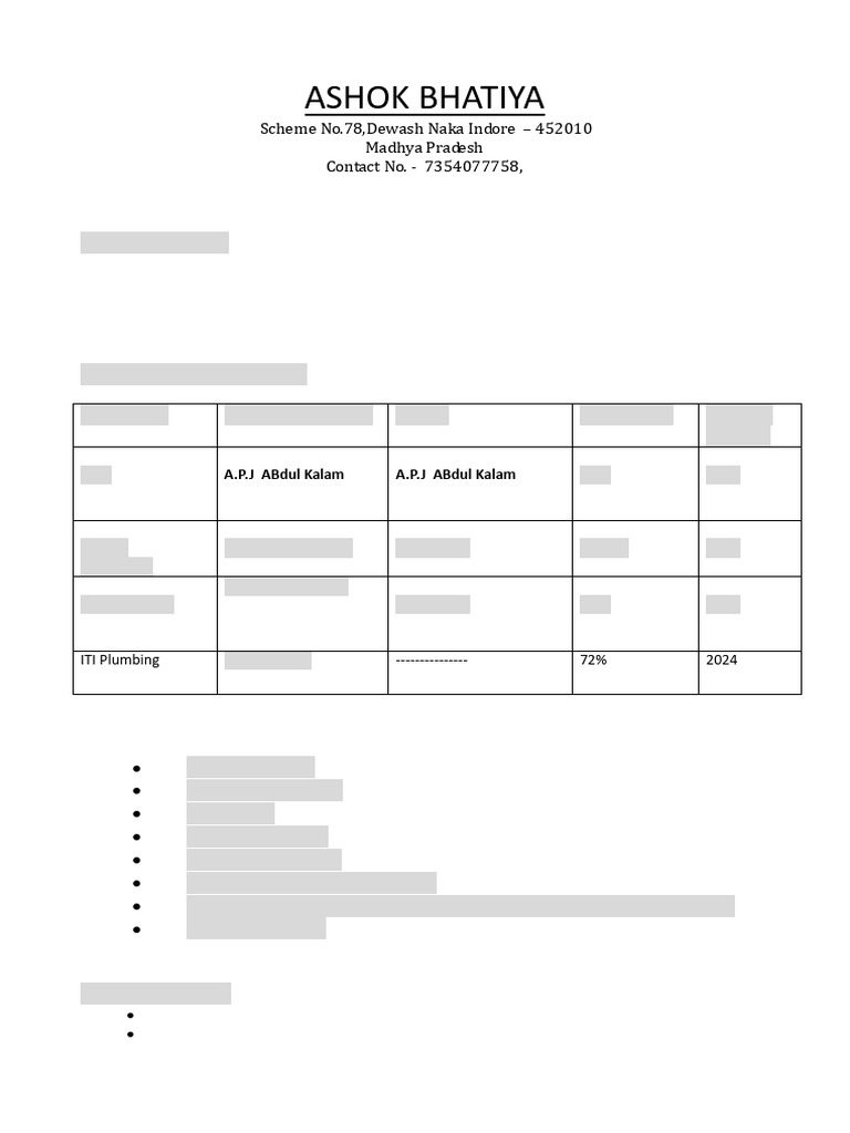 (RESUME) Ashok Bhaiya PDF 1 | PDF | Learning | Cognition