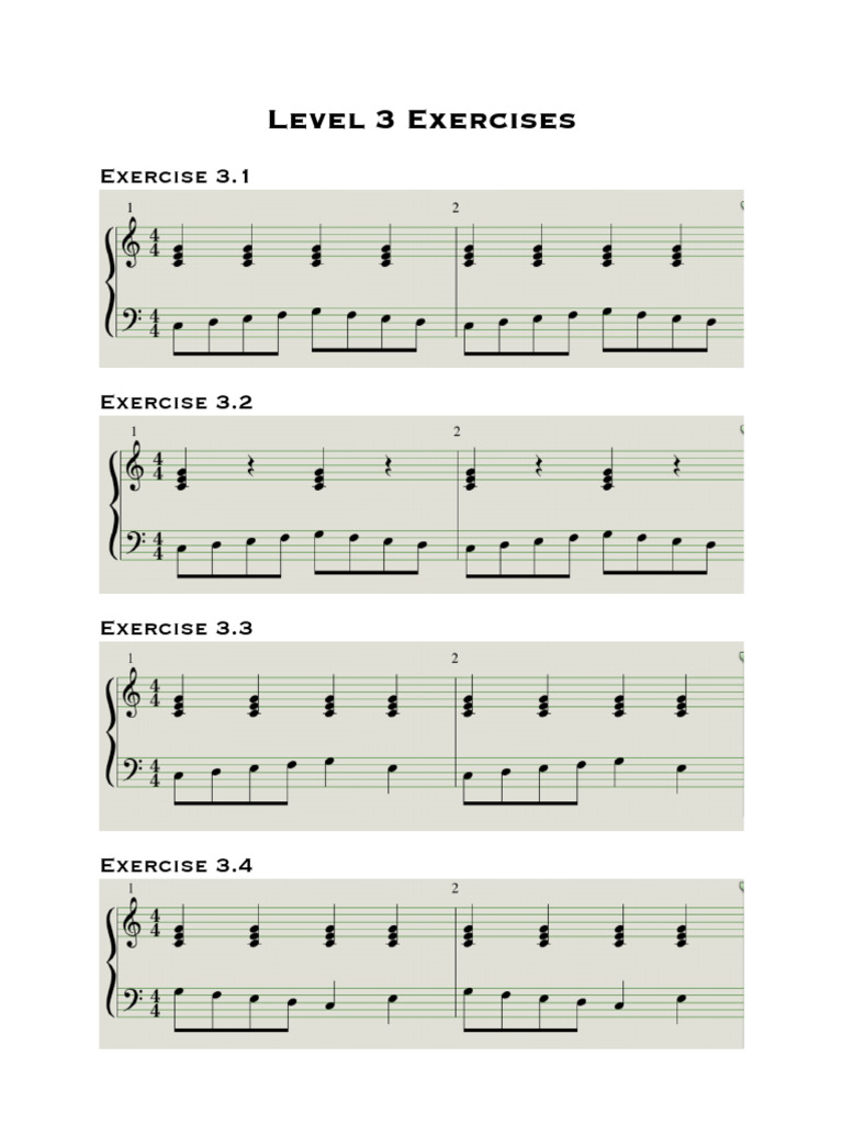 Level 3 Exercises PDF | PDF