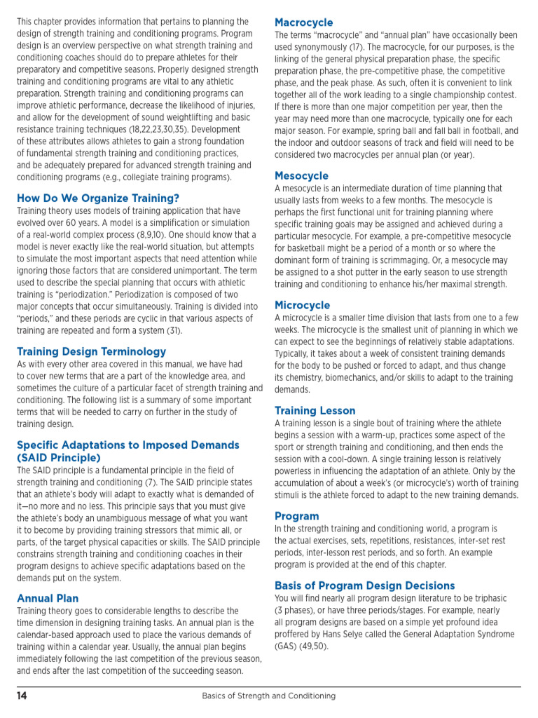 Basics of Strength and Conditioning Manual-15 | PDF | Strength Training ...