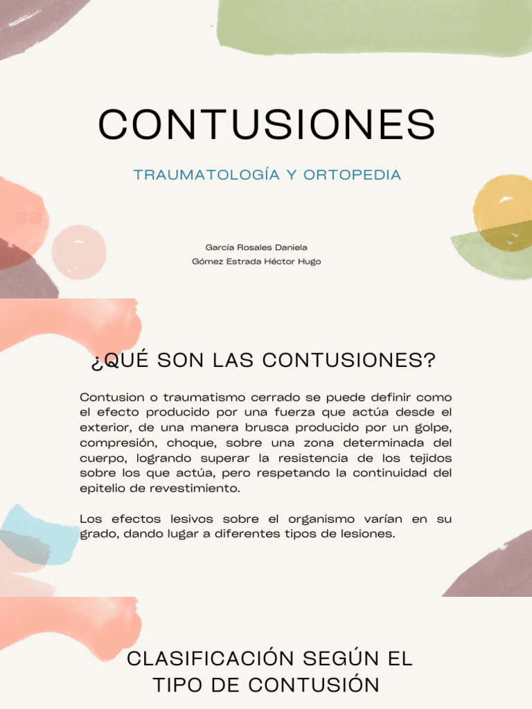 Contusion Es | PDF | Especialidades Medicas | Enfermedades y trastornos