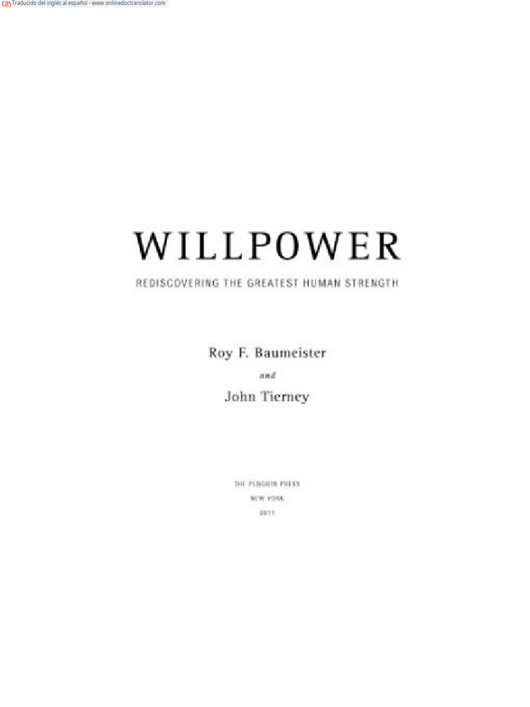 Willpower (001-102) en Es | PDF | Humano | Mente inconsciente