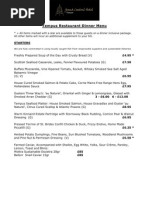 Crown Melbourne Restaurants Conservatory Price List | PDF | Workweek ...