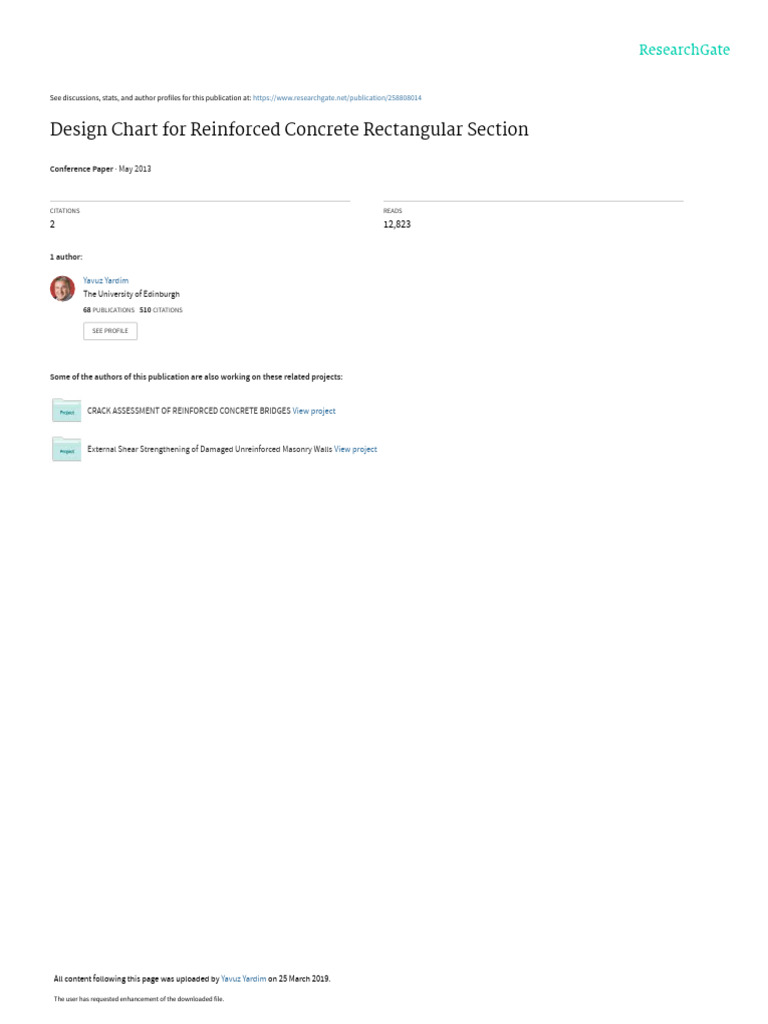 10. Design Chart for Reinforced Concrete Rectangular Section Author K ...