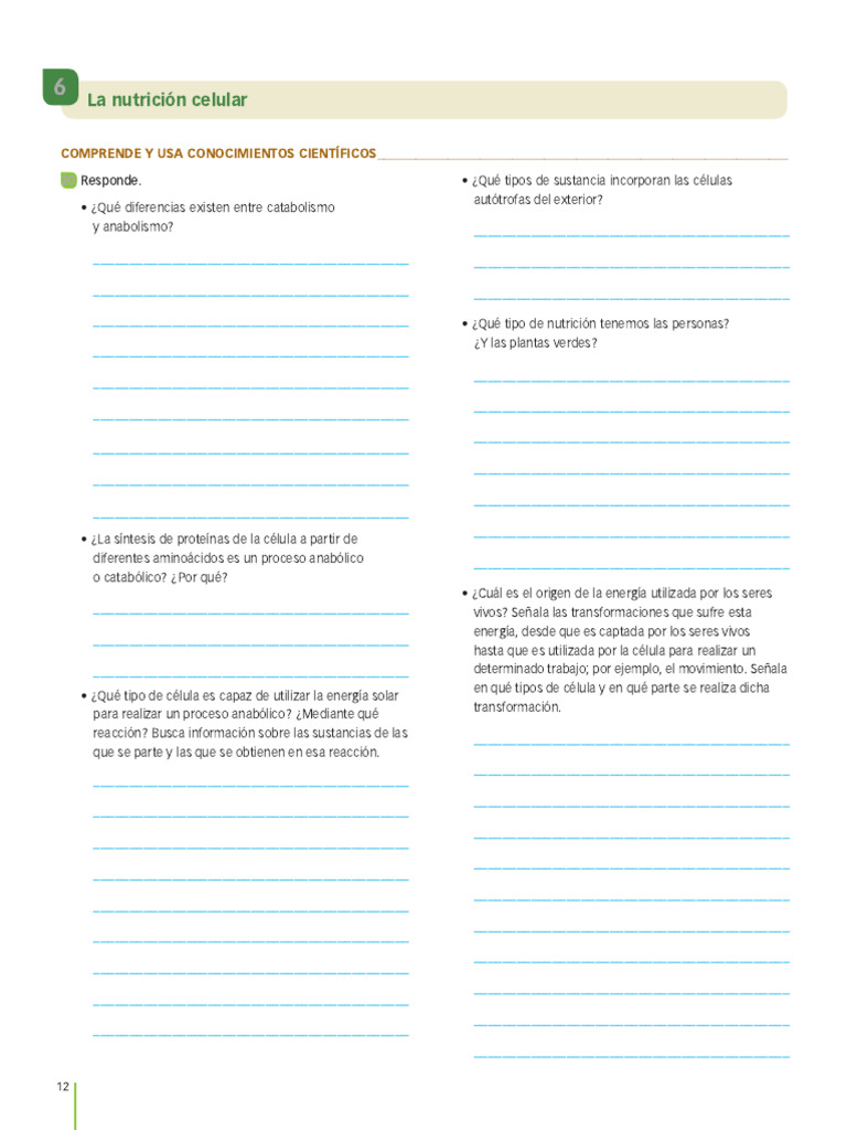 B2º PRACT-ACT2 CYT U1 | PDF | Nutrición | Dieta y nutrición